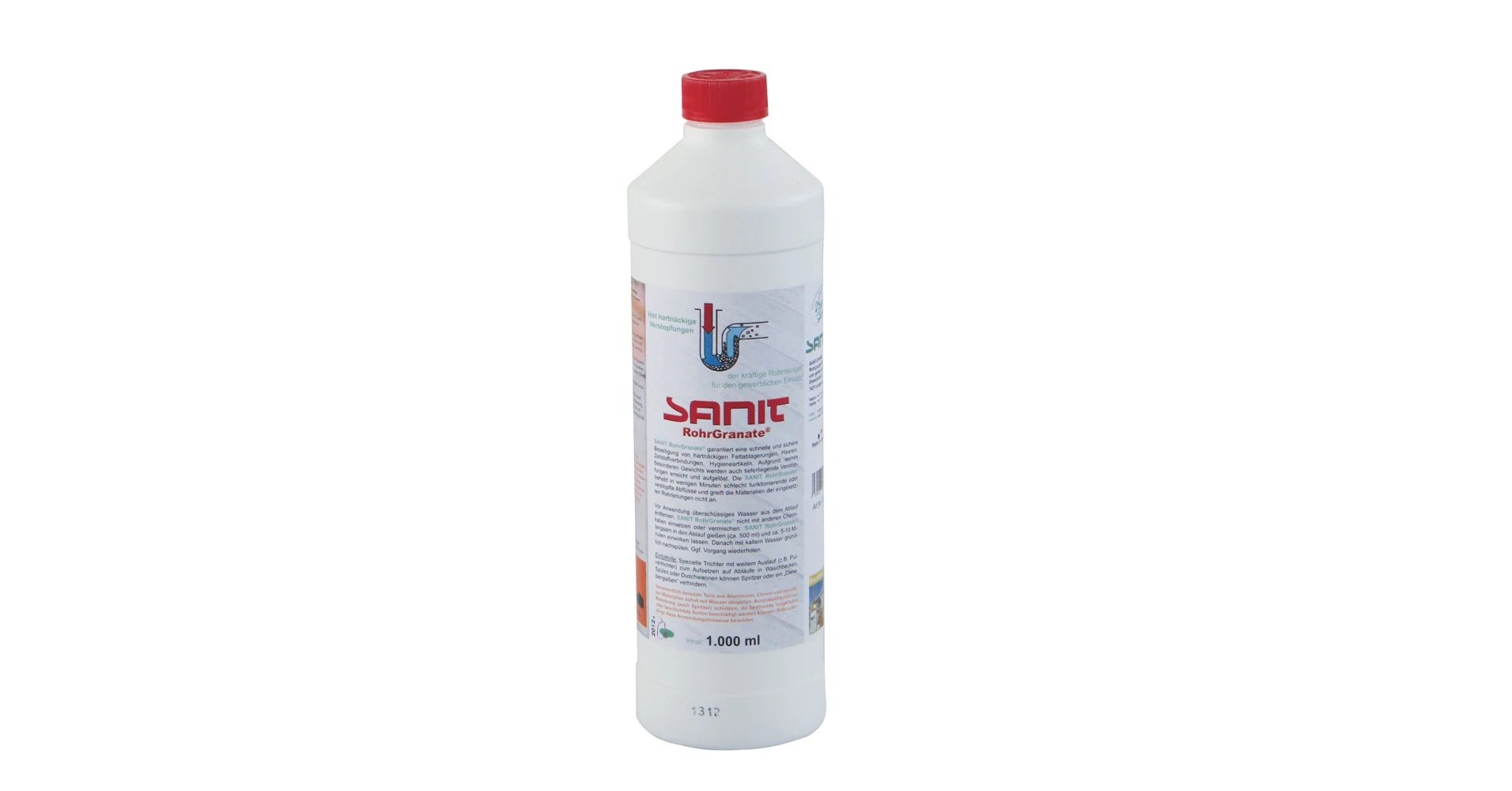 SANIT RohrGranate® extra erős lefolyótisztító 1l - SANIT-CHEMIE GmbH ...